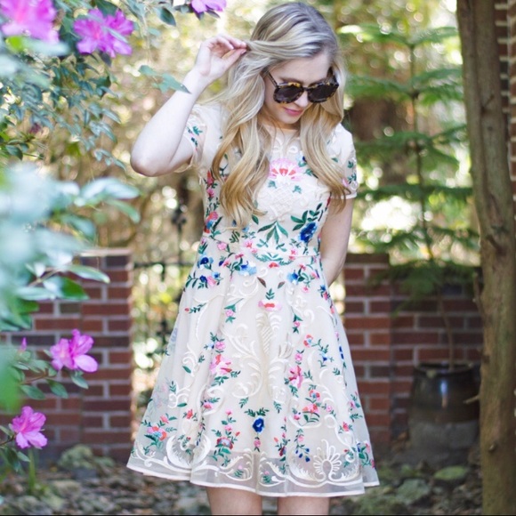 Chicwish | Dresses | Chicwish Womens Floral Cocktailcausal Dress | Poshmark